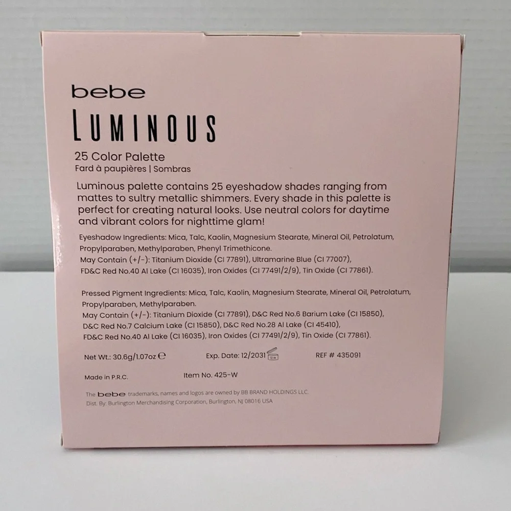 bebe | Makeup | Bebe Luminous 25color Eyeshadow Palette | Poshmark